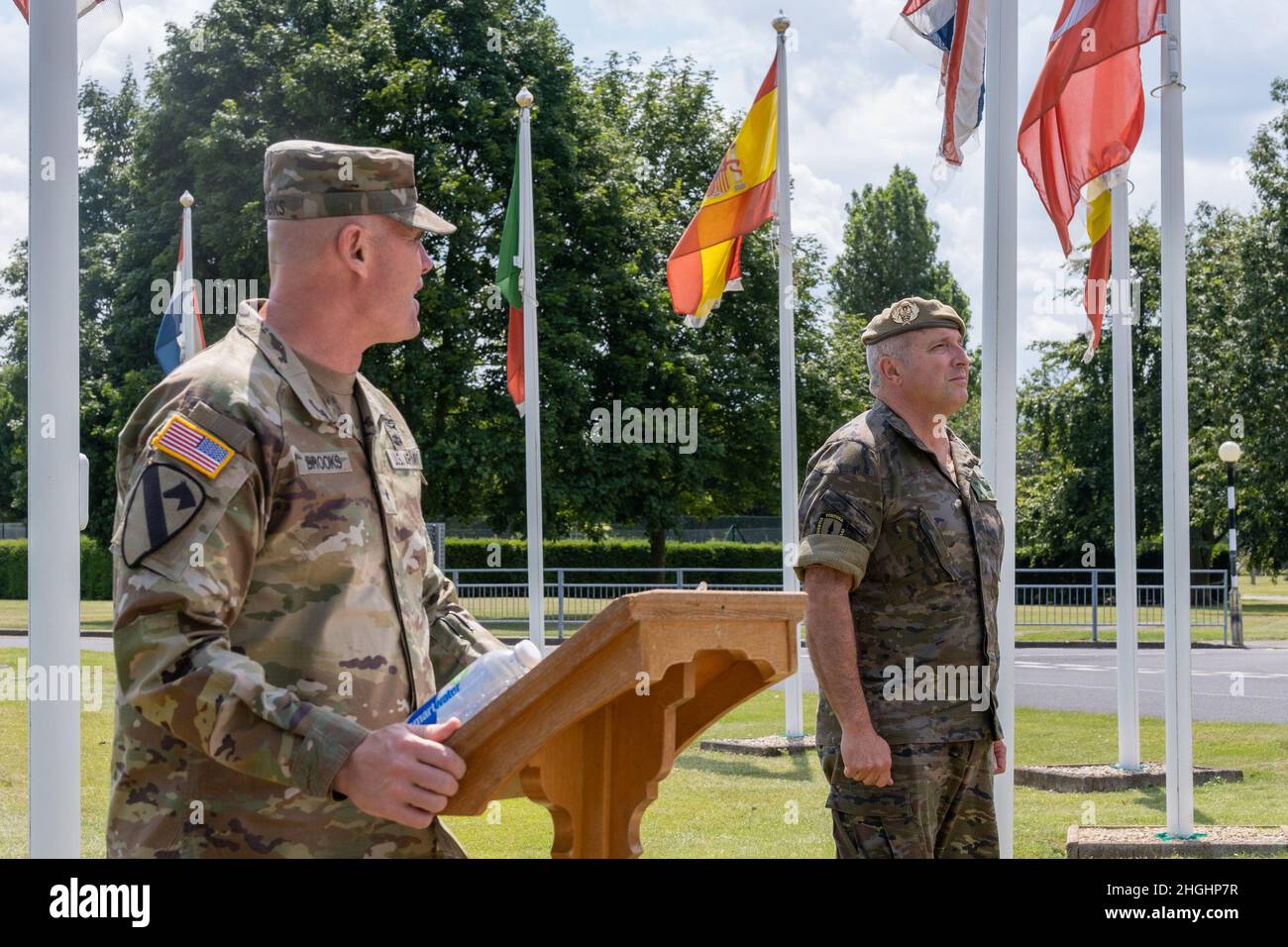 U.S. Army Brigadier General Winston Brooks, NATO Allied Rapid Reaction ...