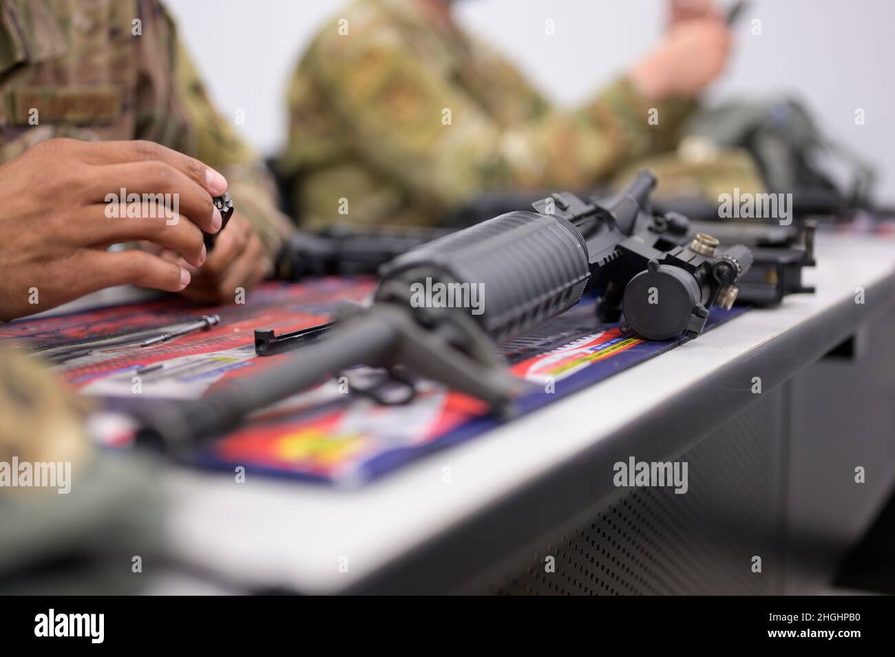 U.S. Airmen with the 116th Air Control Wing, Georgia Air National Guard ...