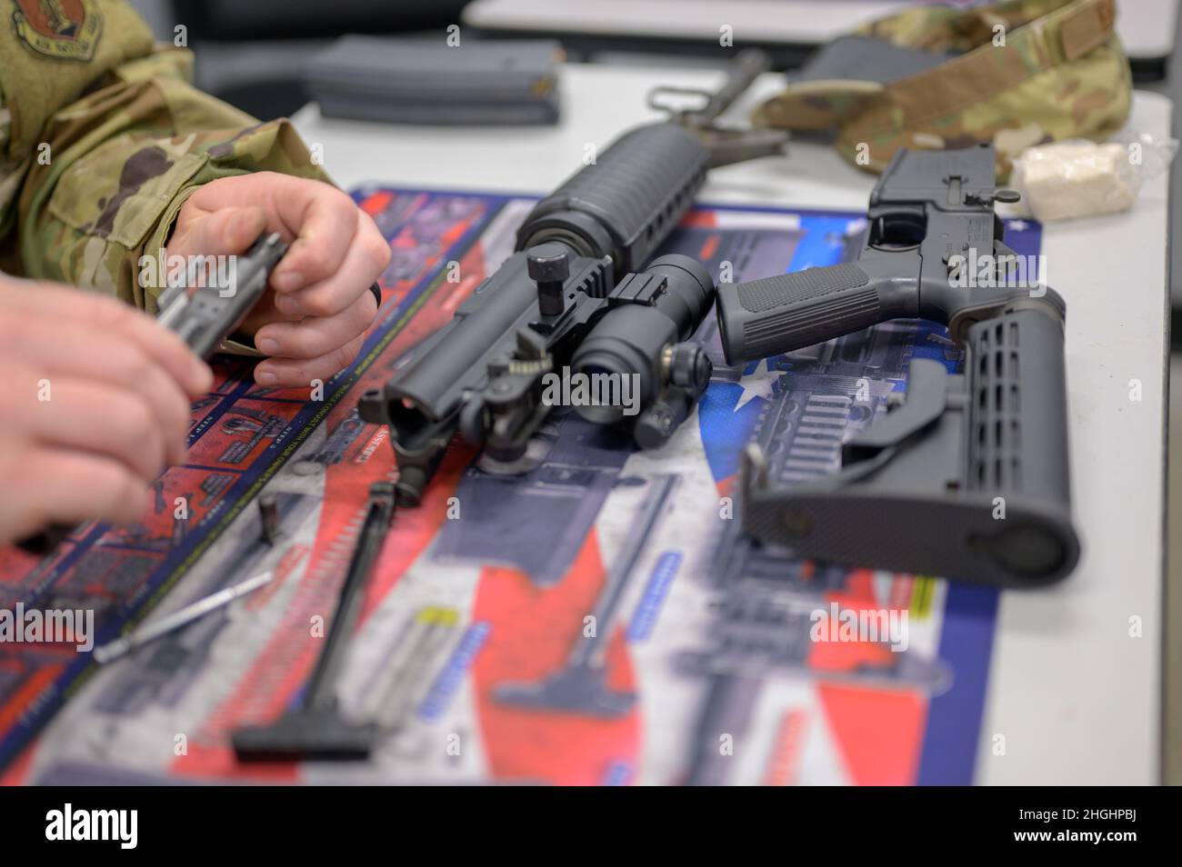 U.S. Airmen with the 116th Air Control Wing, Georgia Air National Guard ...