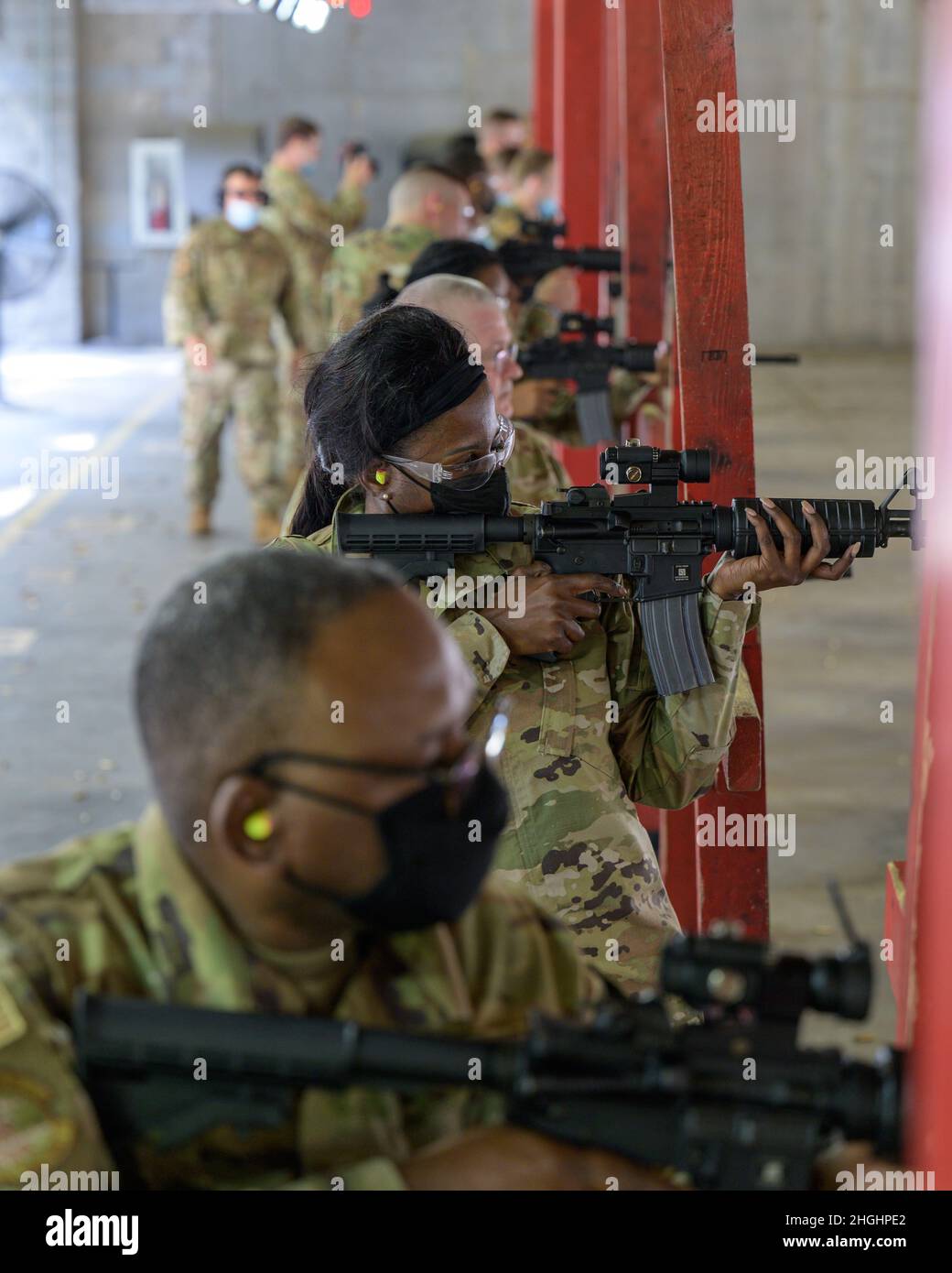 U.S. Airmen with the 116th Air Control Wing, Georgia Air National Guard ...