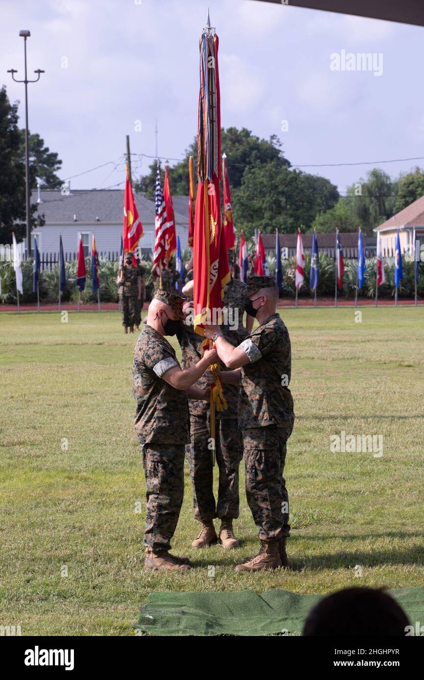 Brig. Gen. Karl Pierson, outgoing commander of 4th Marine Logistics ...