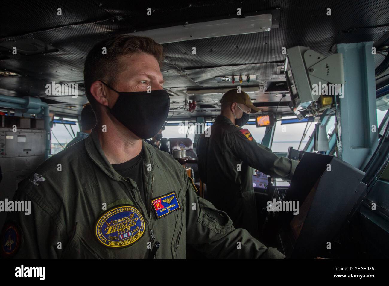 210807-N-DH793-1011 ATLANTIC OCEAN (Aug. 7, 2021) Capt. Shane Marchesi ...