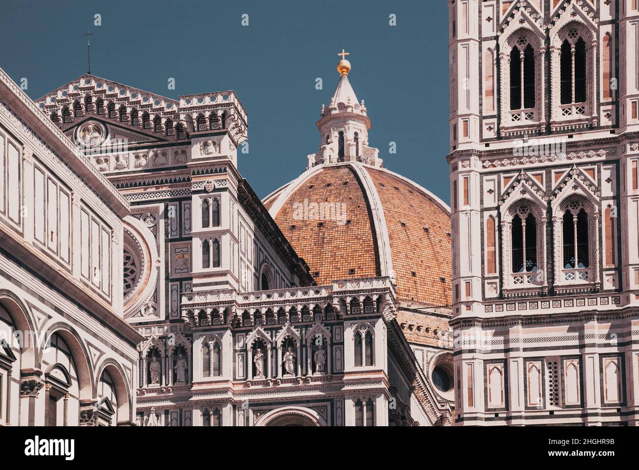 beautiful renaissance cathedral Santa Maria del Fiore in Florence ...