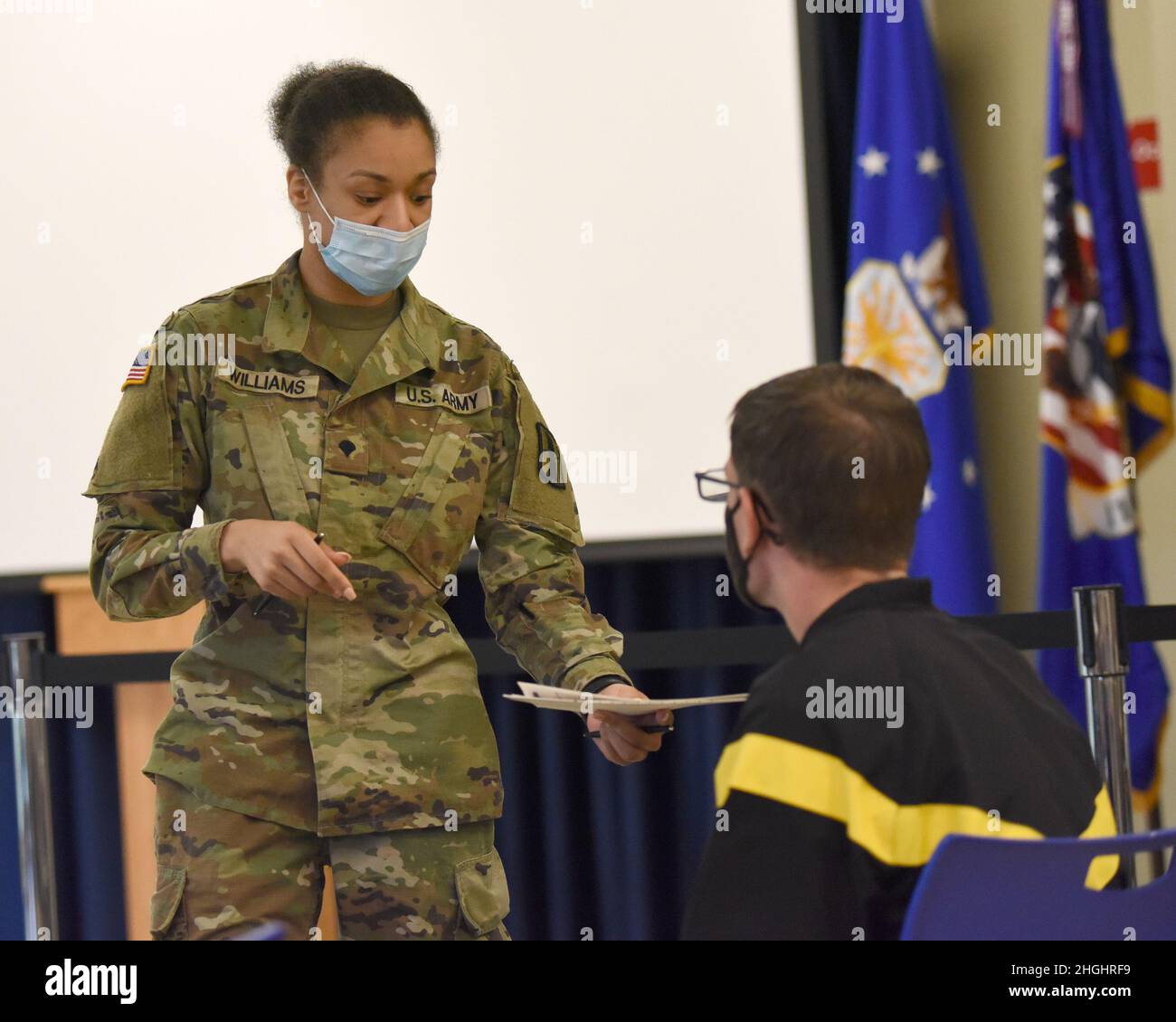 U.S. Army Spc. Jaylen Williams, 182nd Field Artillery Regiment ...