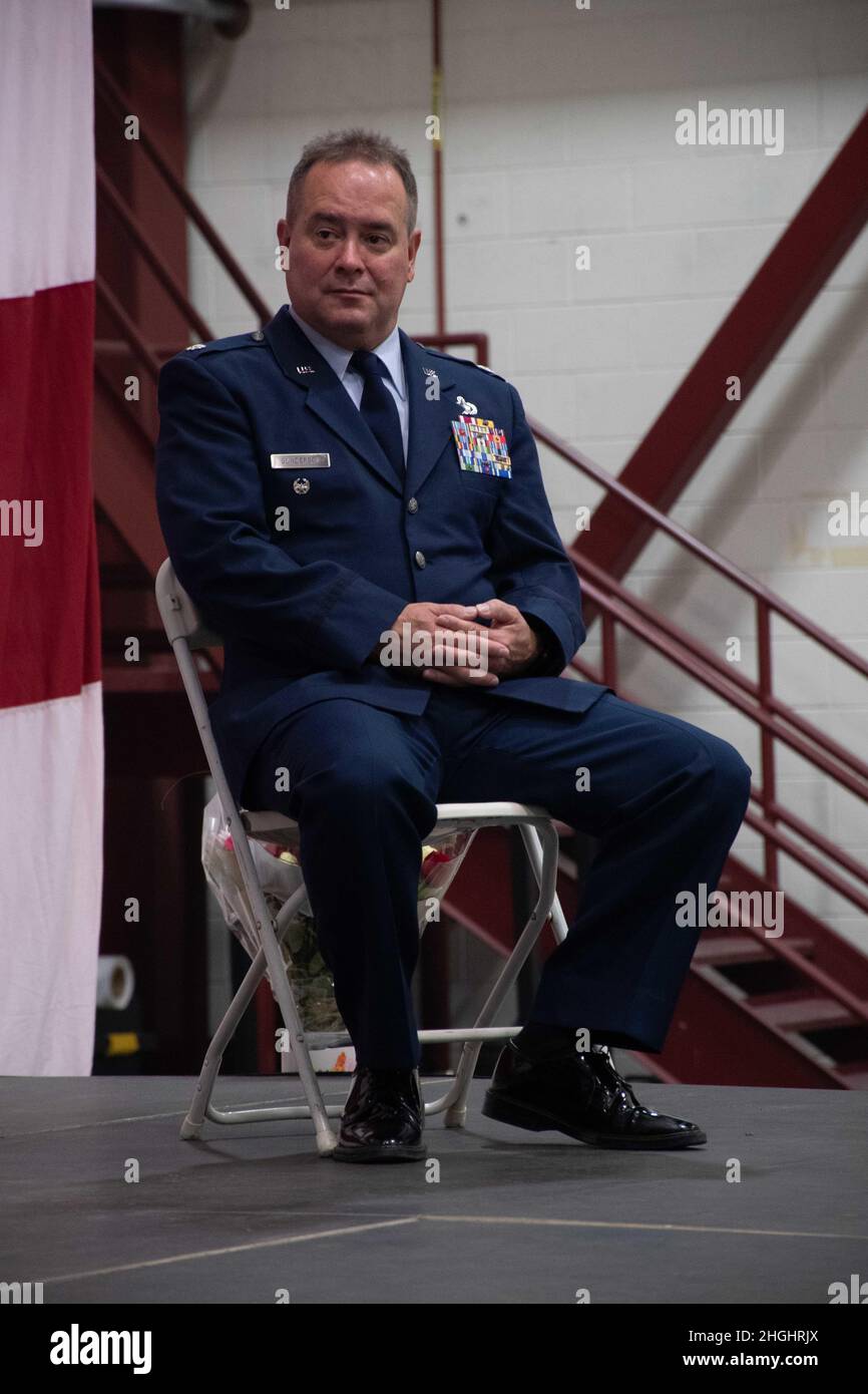 Lt. Col. Brian Gunderson during his promotion ceremony to Colonel at ...