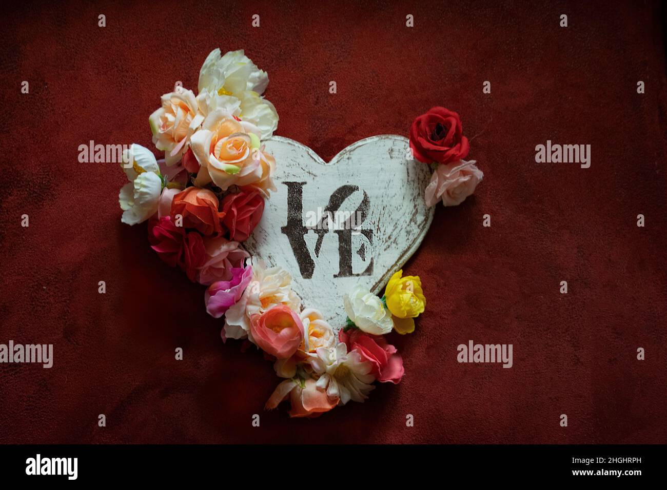 Word spring written flowers hi-res stock photography and images - Alamy