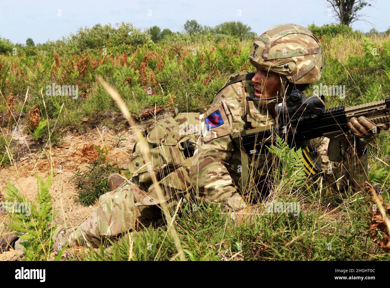 British soldiers with the 4th Battalion, Parachute Regiment (4 PARA ...
