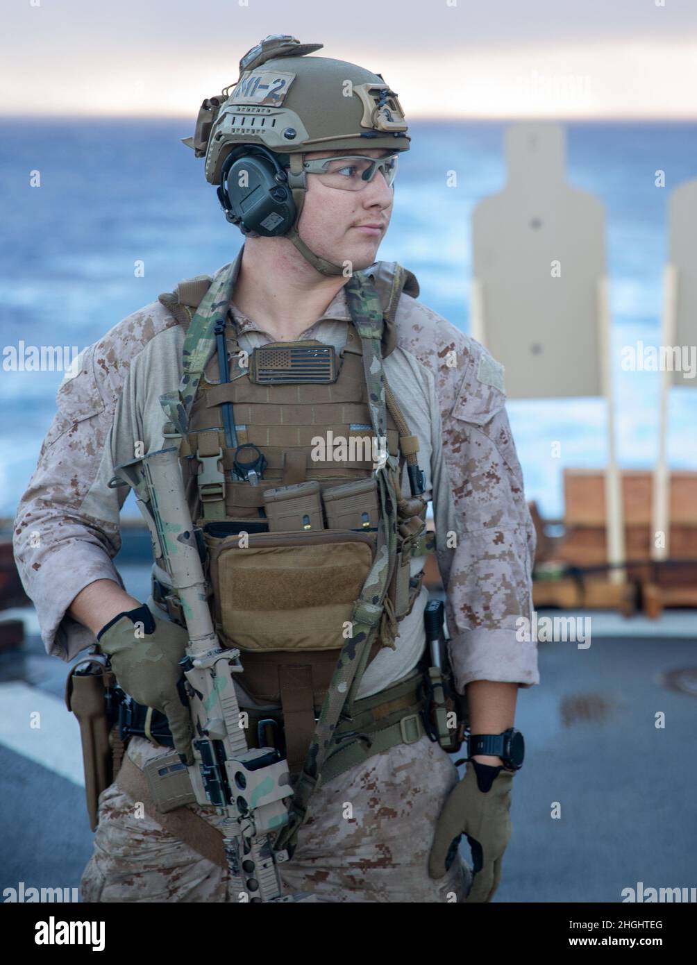 PACIFIC OCEAN (Aug. 8, 2021) A U.S. Marine with the All Domain ...