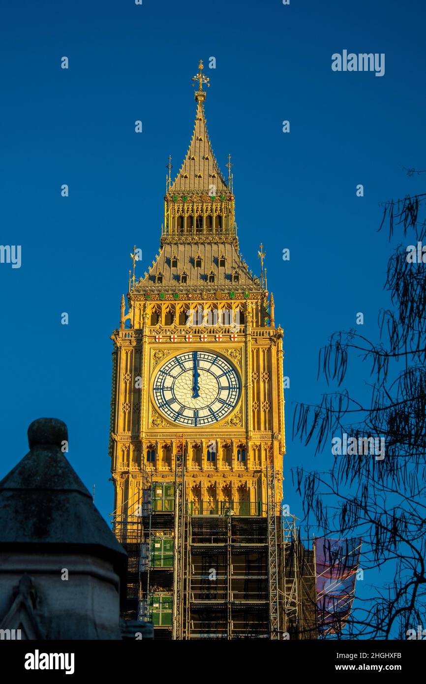 Elizabeth Tower (Big Ben clock tower), London, UK Stock Photo - Alamy