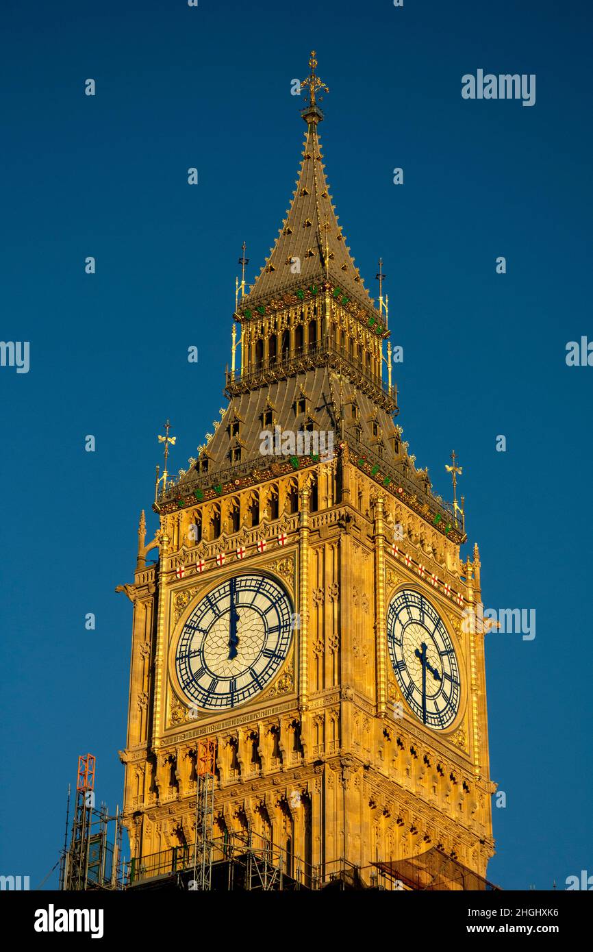 Elizabeth Tower (Big Ben clock tower), London, UK Stock Photo - Alamy