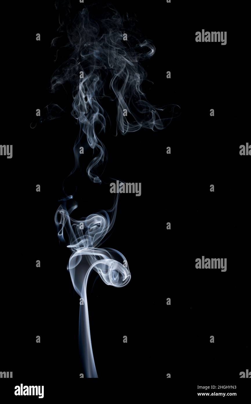 Movement of smoke on black background, smoke background, abstract smoke ...