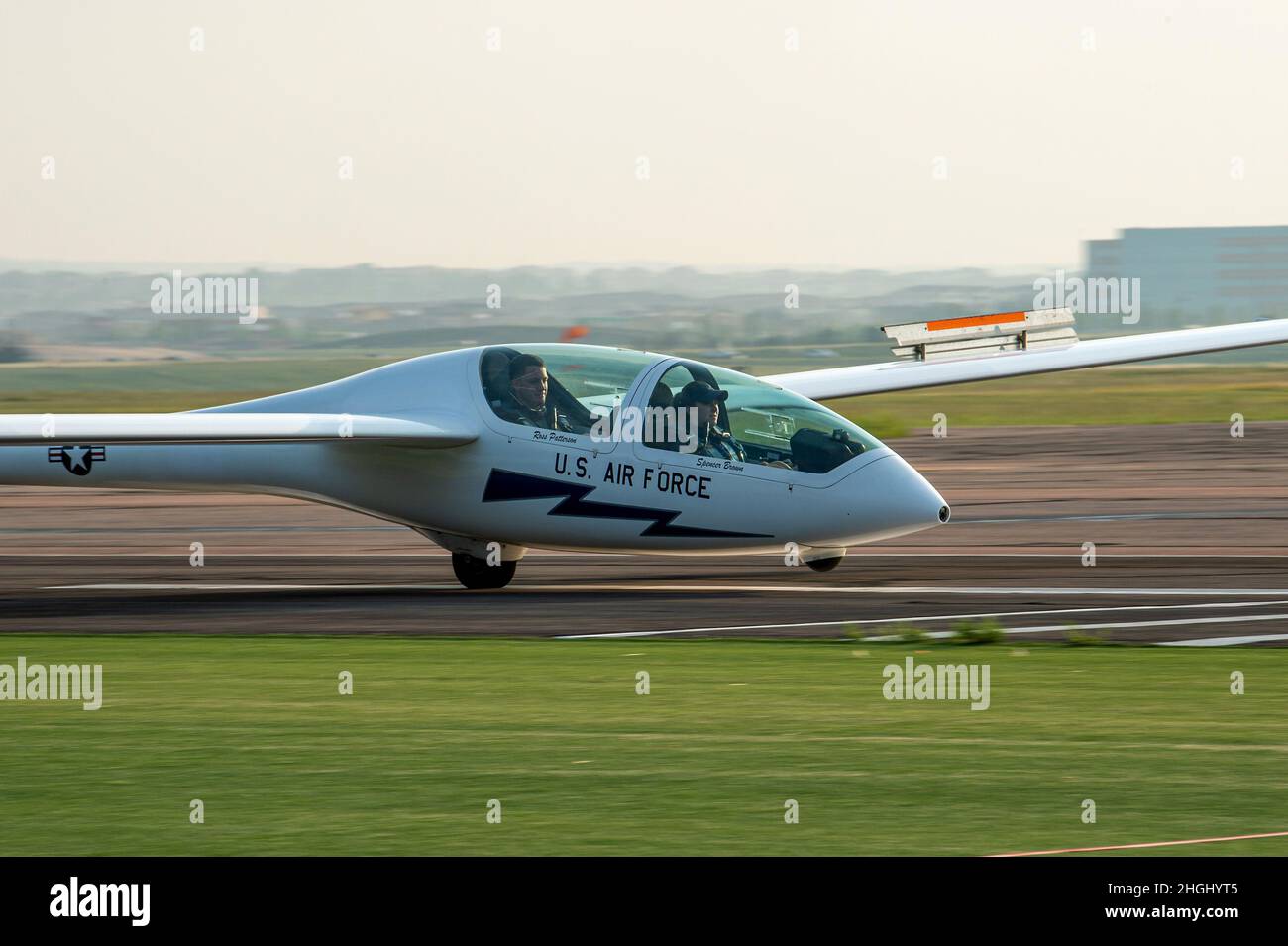 U.S. AIR FORCE ACADEMY, Colo. – A U.S. Air Force Academy glider lands ...