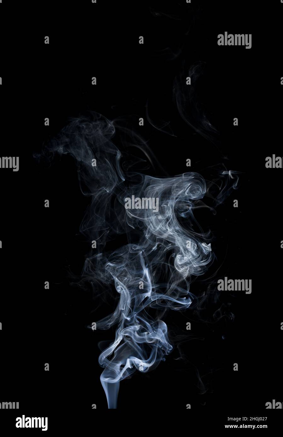 Abstract white smoke shape over black. Isolated Stock Photo - Alamy