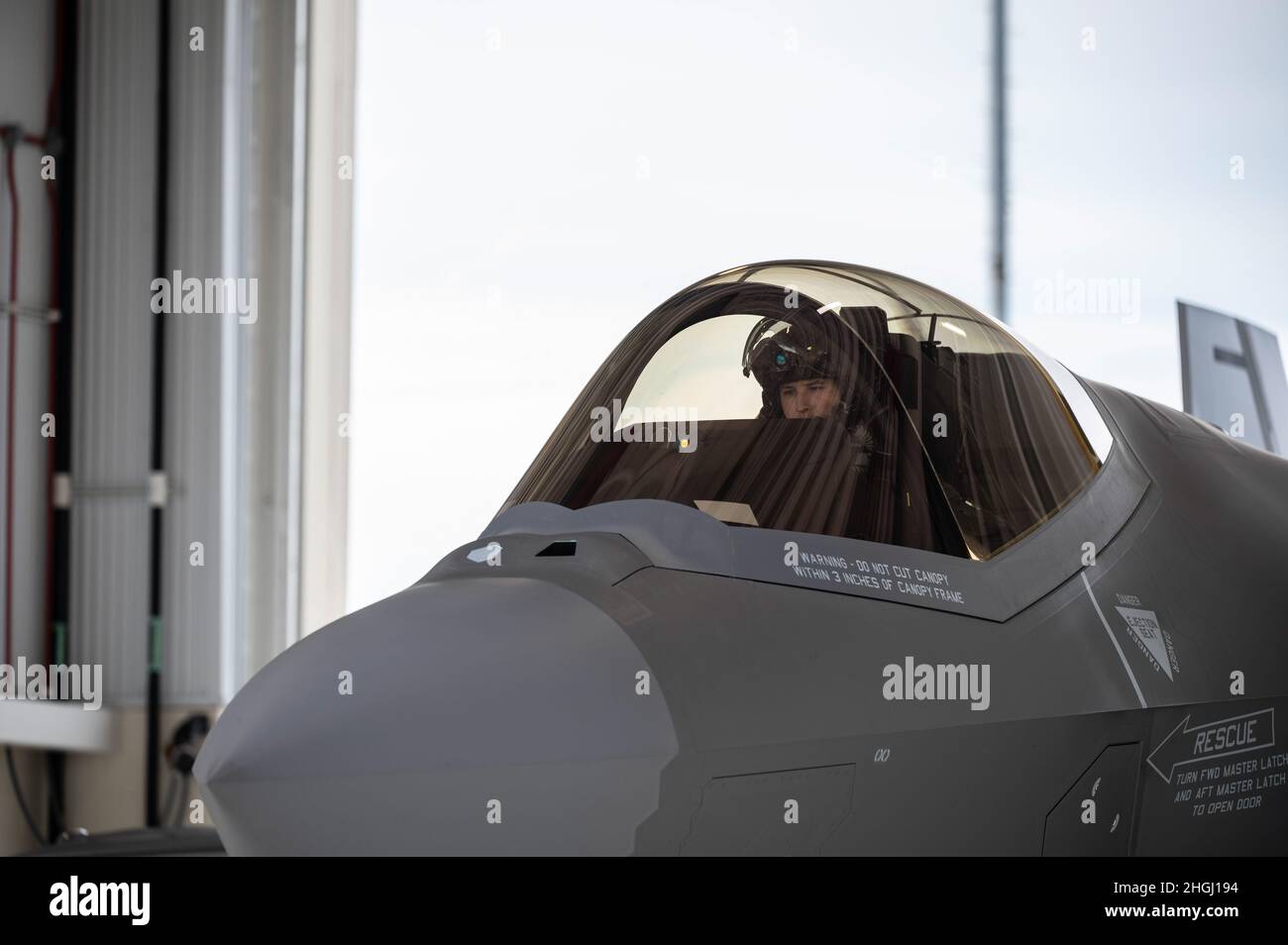 U.S. Air Force 1st Lt. Ian Woodward, 58th Fighter Squadron F-35A ...
