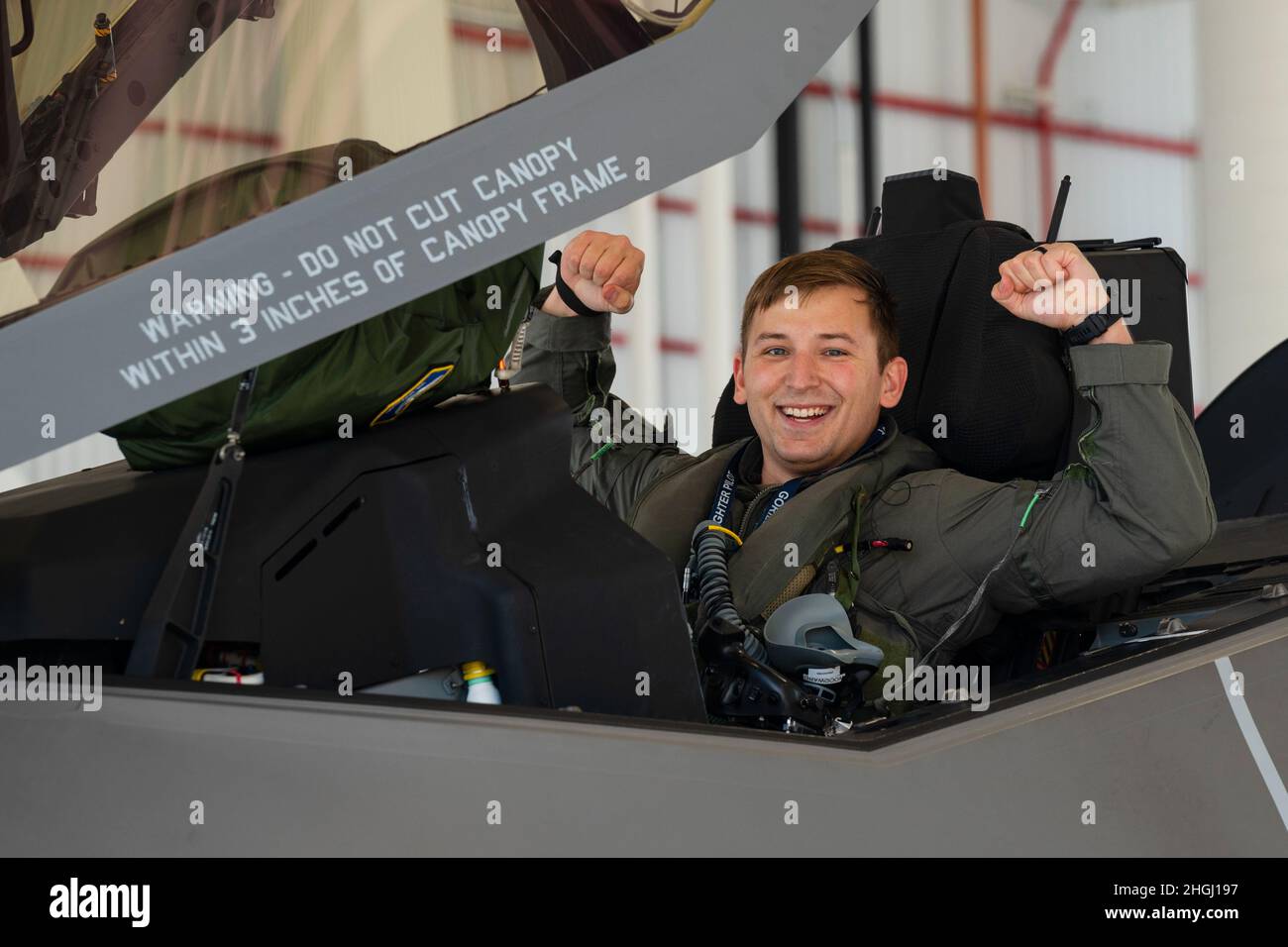 U.S. Air Force 1st Lt. Ian Woodward, 58th Fighter Squadron F-35A ...