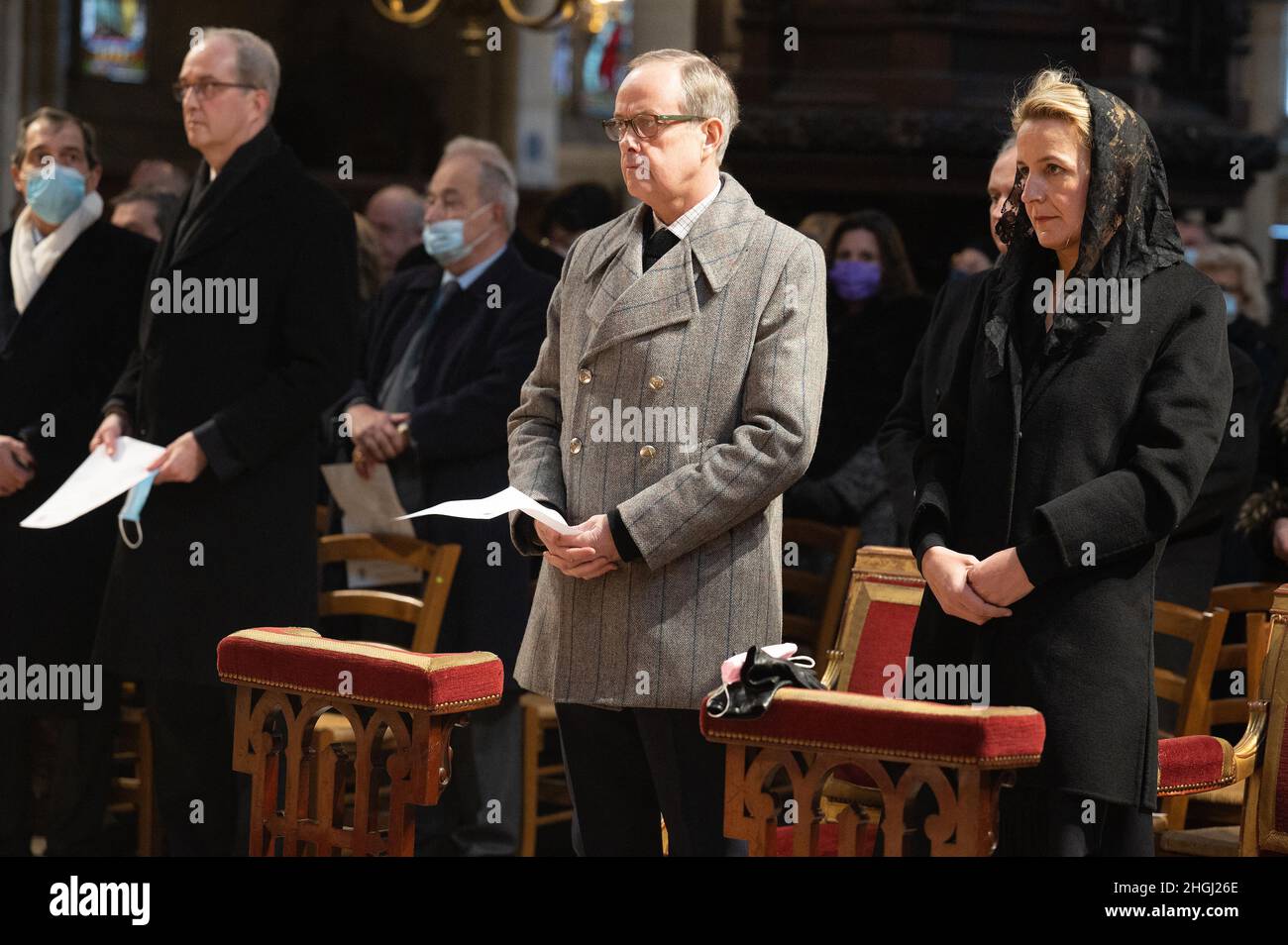 Paris, France. 21st Jan, 2022. Prince Jean of Orleans and Princess ...