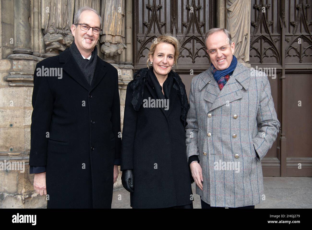 Paris, France. 21st Jan, 2022. Prince Jean of Orleans and Princess ...
