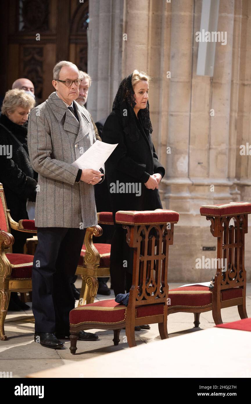 Paris, France. 21st Jan, 2022. Prince Jean of Orleans and Princess ...