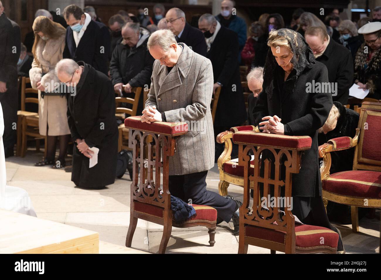 Paris, France. 21st Jan, 2022. Prince Jean of Orleans and Princess ...