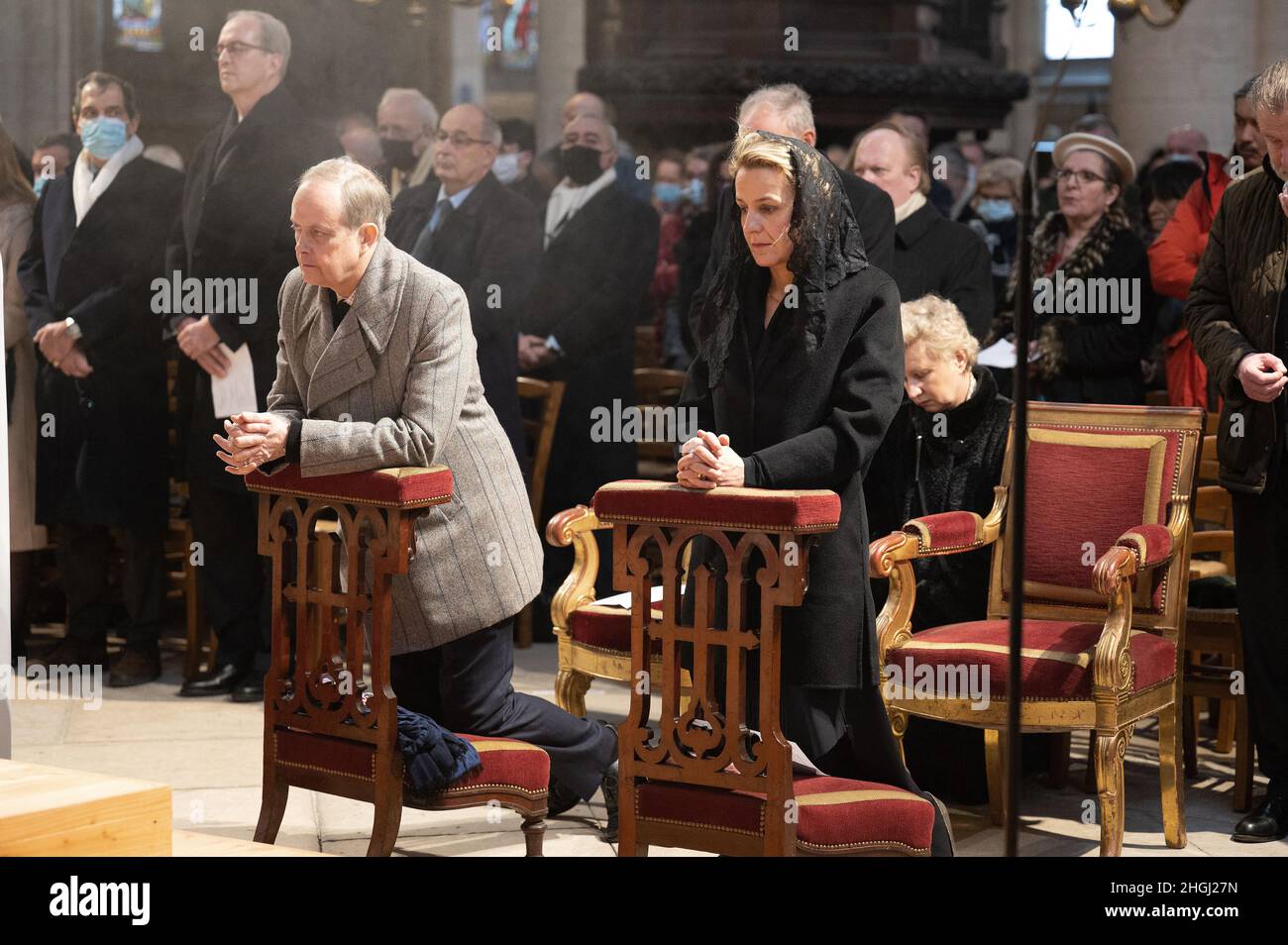 Paris, France. 21st Jan, 2022. Prince Jean of Orleans and Princess ...