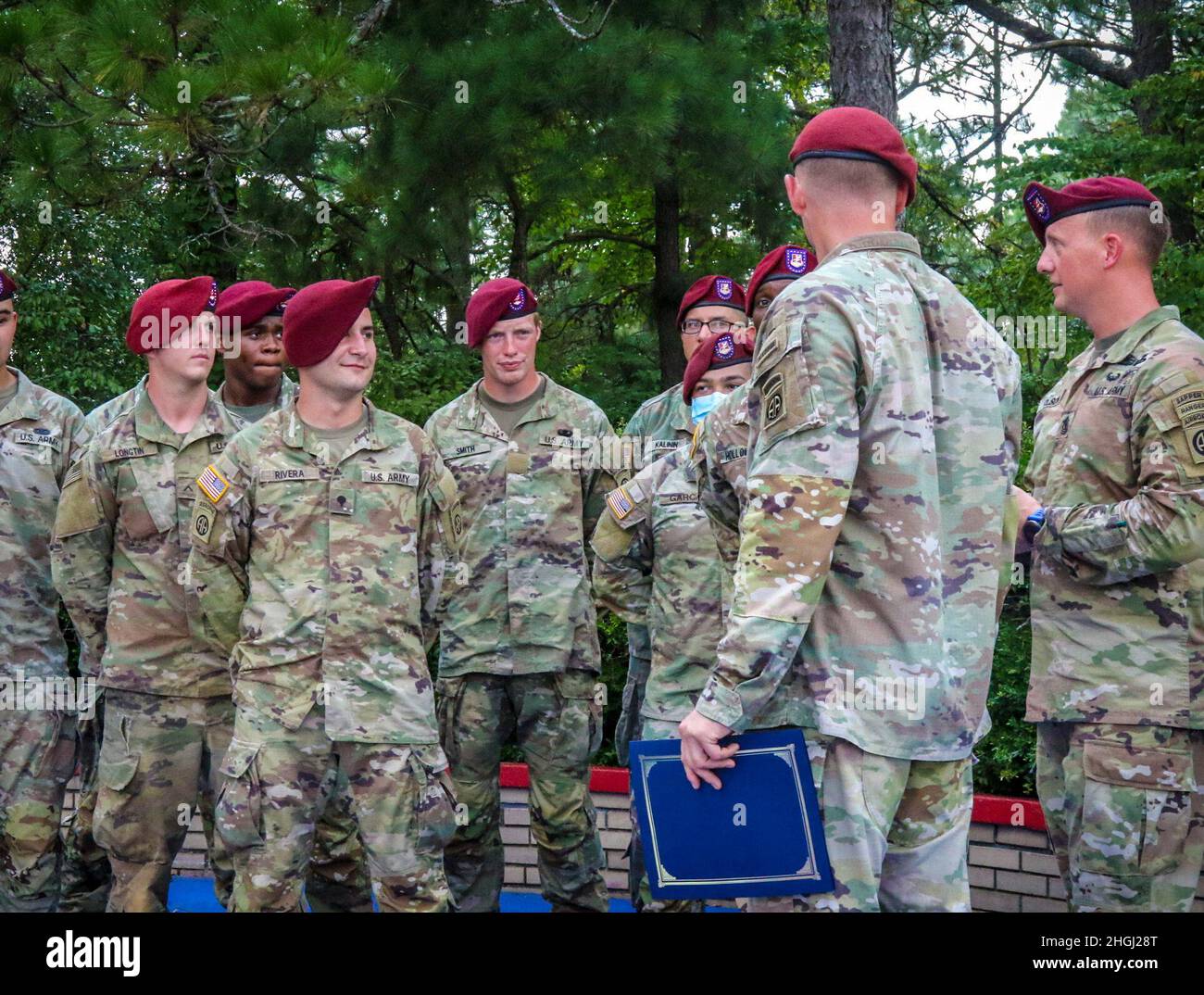 82nd Airborne Division Commanding General, Major Gen. Cristopher Donahue and Division Command ...