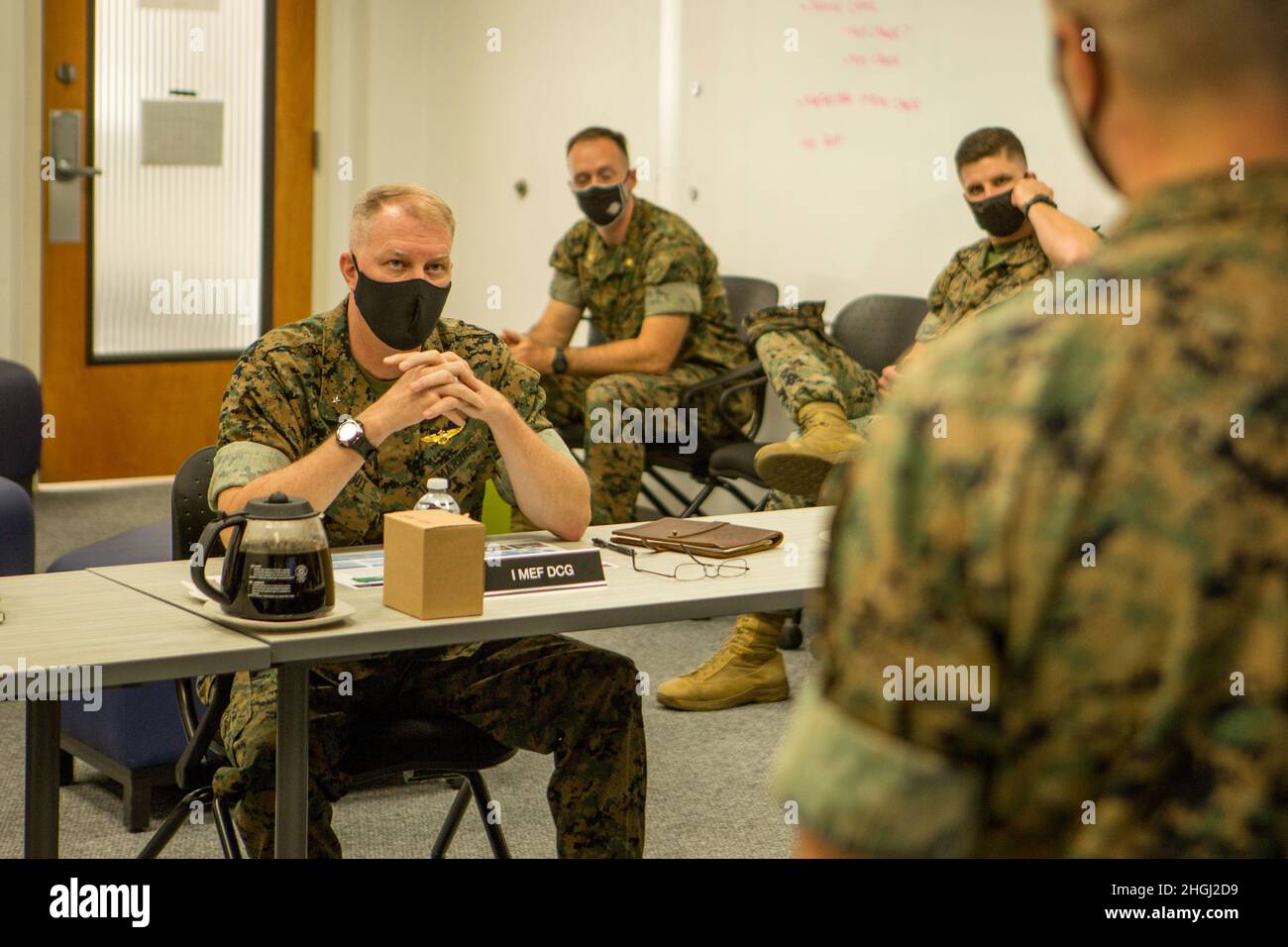 U.S. Marine Corps Brig. Gen. Ryan S. Rideout, deputy commanding general ...