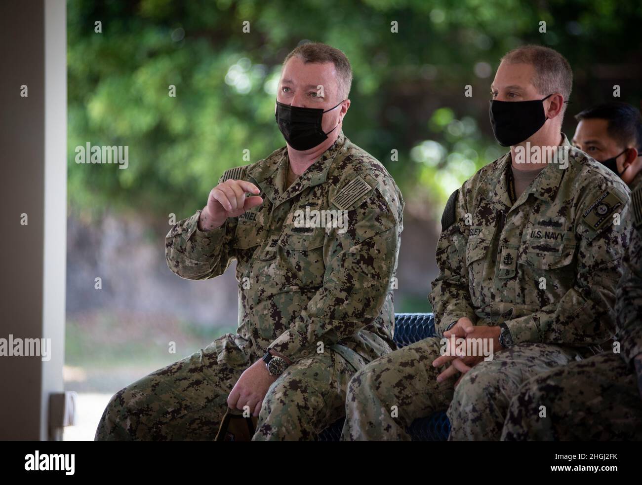 PEARL HARBOR (August 11, 2021) Chief petty officers (CPO) assigned to U ...