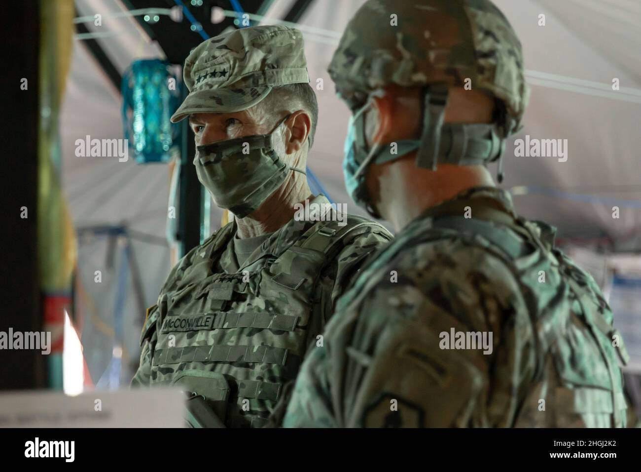 Chief of Staff of the Army, Gen. James C. McConville tours the tactical ...