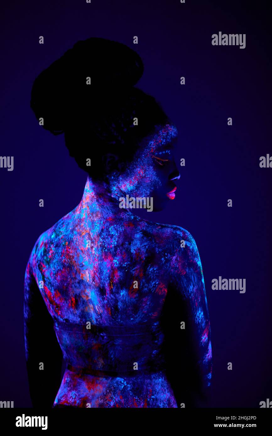 Neon death art hi-res stock photography and images - Alamy