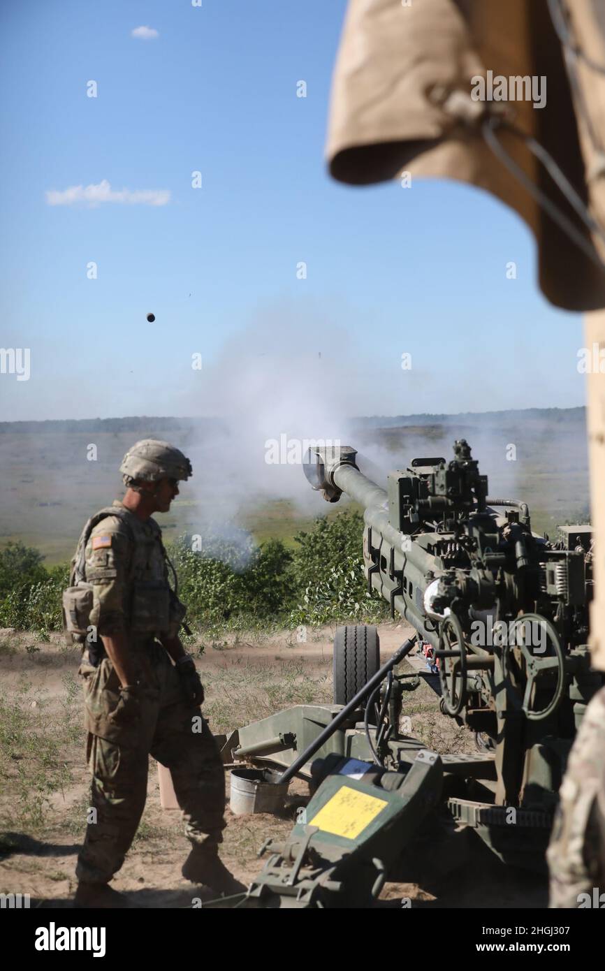 Artillery camp ripley training center hi-res stock photography and ...