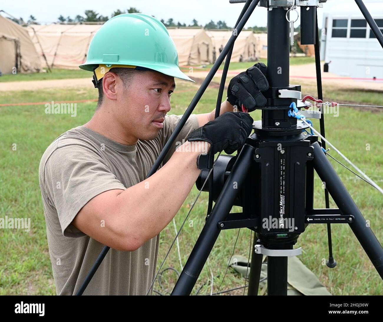 U.S. Air Force Tech. Sgt. Andrew Kim, a combat communications ...