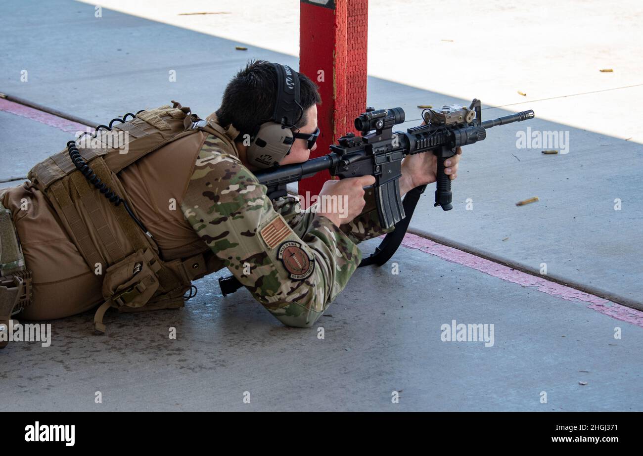 Senior Airman Luis Padilla Braun, 355th Security Forces Squadron member ...