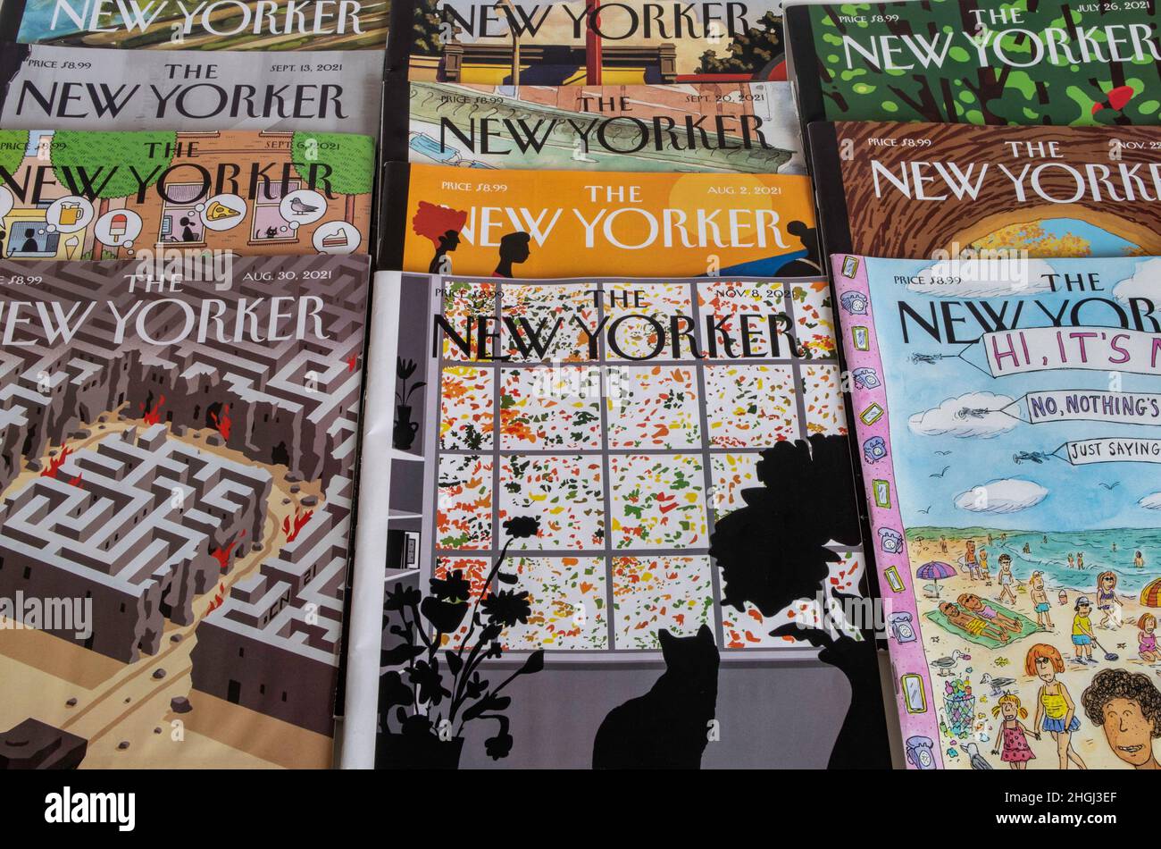2021 "The New Yorker" weekly magazine front covers, USA Stock Photo - Alamy