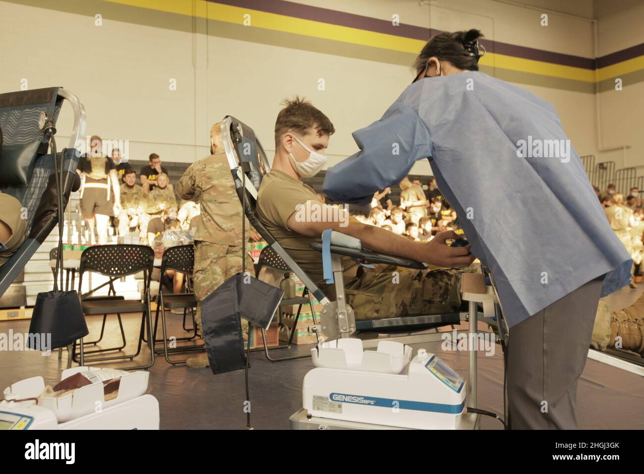 Army ROTC cadets donate blood with the Armed Services Blood Program ...