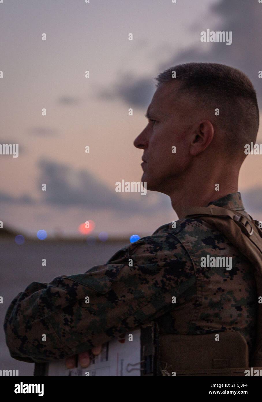 U.S. Marine Corps Col. Timothy Brady, commanding officer of 3d Marines ...