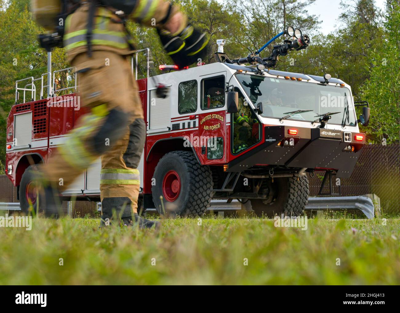 A Striker fire truck parks by the Regional Fire Fighting Training ...