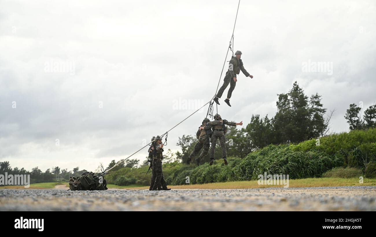 U.S. Marines with 3d Reconnaissance Battalion, 3d Marine Division ...