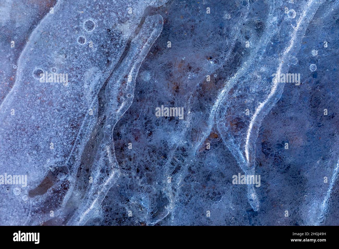 Abstract ice pattern Stock Photo - Alamy