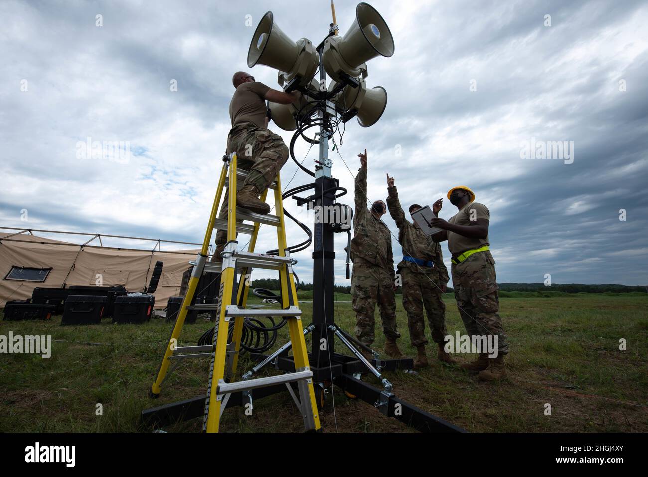 Communication specialists from the the 23rd Combat Communication ...