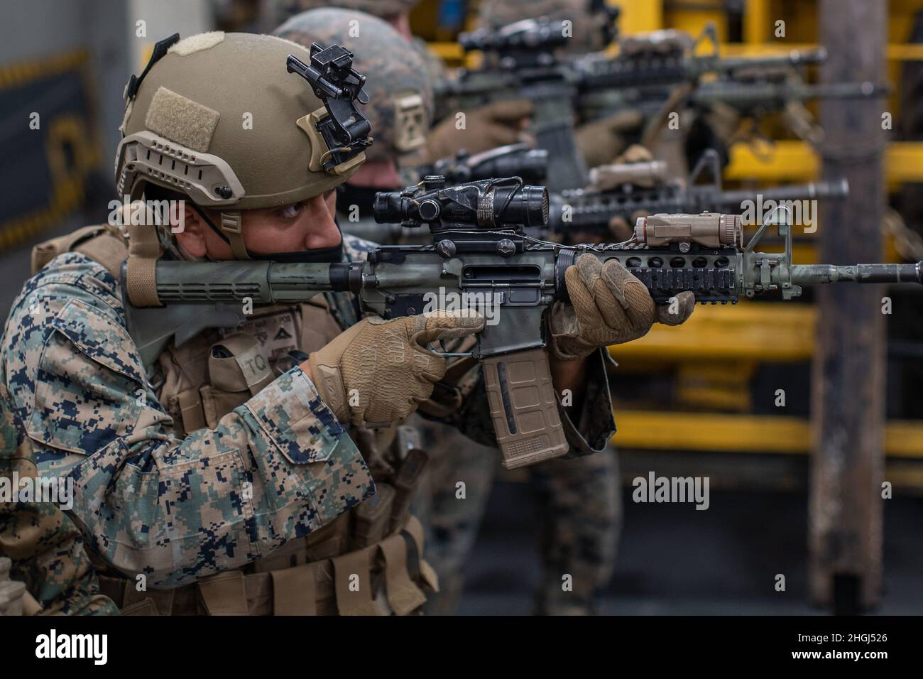 PACIFIC OCEAN (Aug. 12, 2021) U.S. Marines with Alpha Company ...