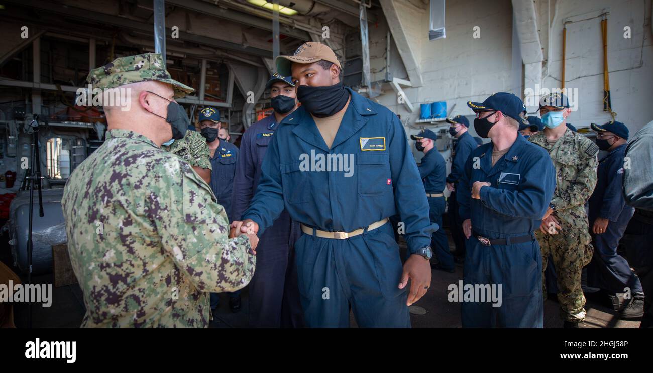 PEARL HARBOR (August 12, 2021) Master Chief Petty Officer of the Navy ...