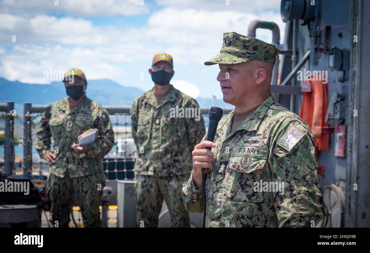 PEARL HARBOR (August 12, 2021) Master Chief Petty Officer of the Navy ...