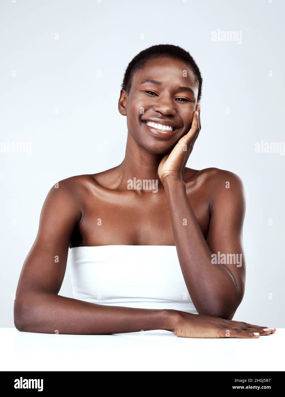 Her beauty radiates throughout. Studio portrait of a beautiful young ...
