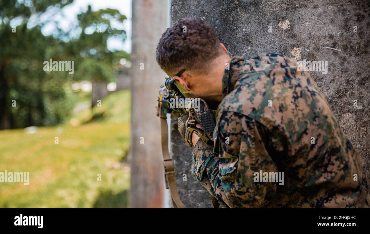 U.S. Marine Lance Cpl. Joshua Graves, a remote sensor operator with 3rd ...