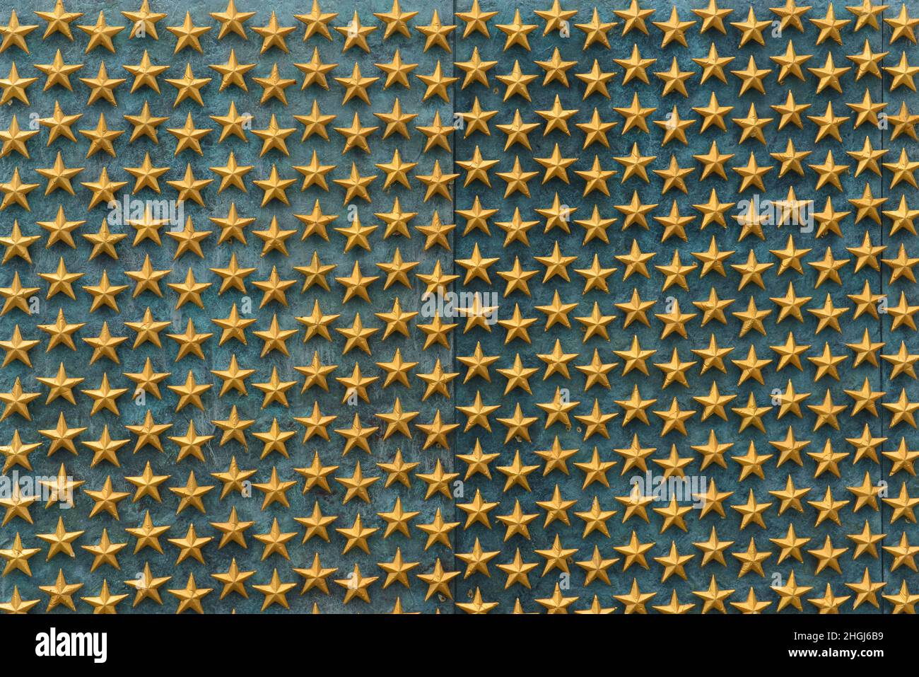 Freedom Wall with Golden Stars at World War II Memorial on National ...