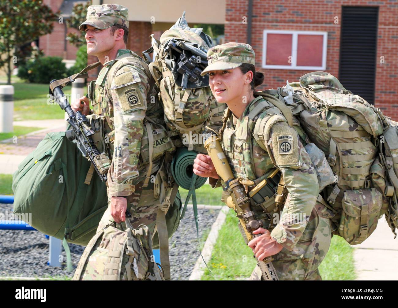 U.S. Army Paratroopers assigned to 82nd Airborne Division prepare ...