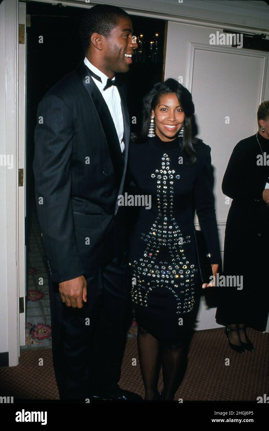Magic Johnson and Cookie Johnson Circa 1980's Credit: Ralph Dominguez ...