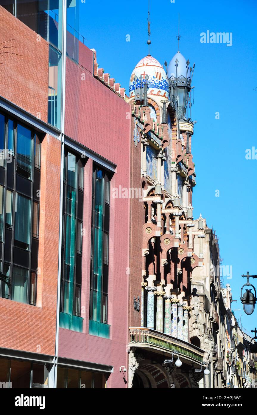 Barcelona city centre Stock Photo - Alamy