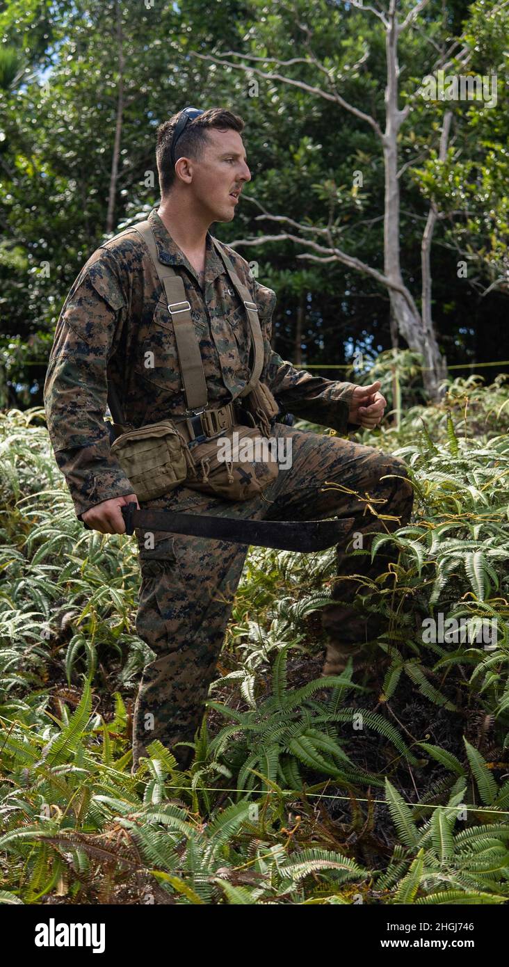 U.S. Marine Corps Sgt. Jeremiah Rogers, an explosive ordnance disposal ...