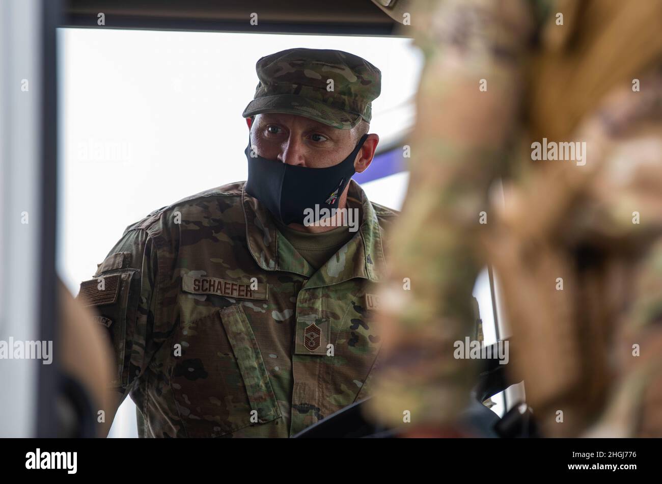 Chief Master Sgt. Thomas Schaefer, 8th Fighter Wing command chief, is ...
